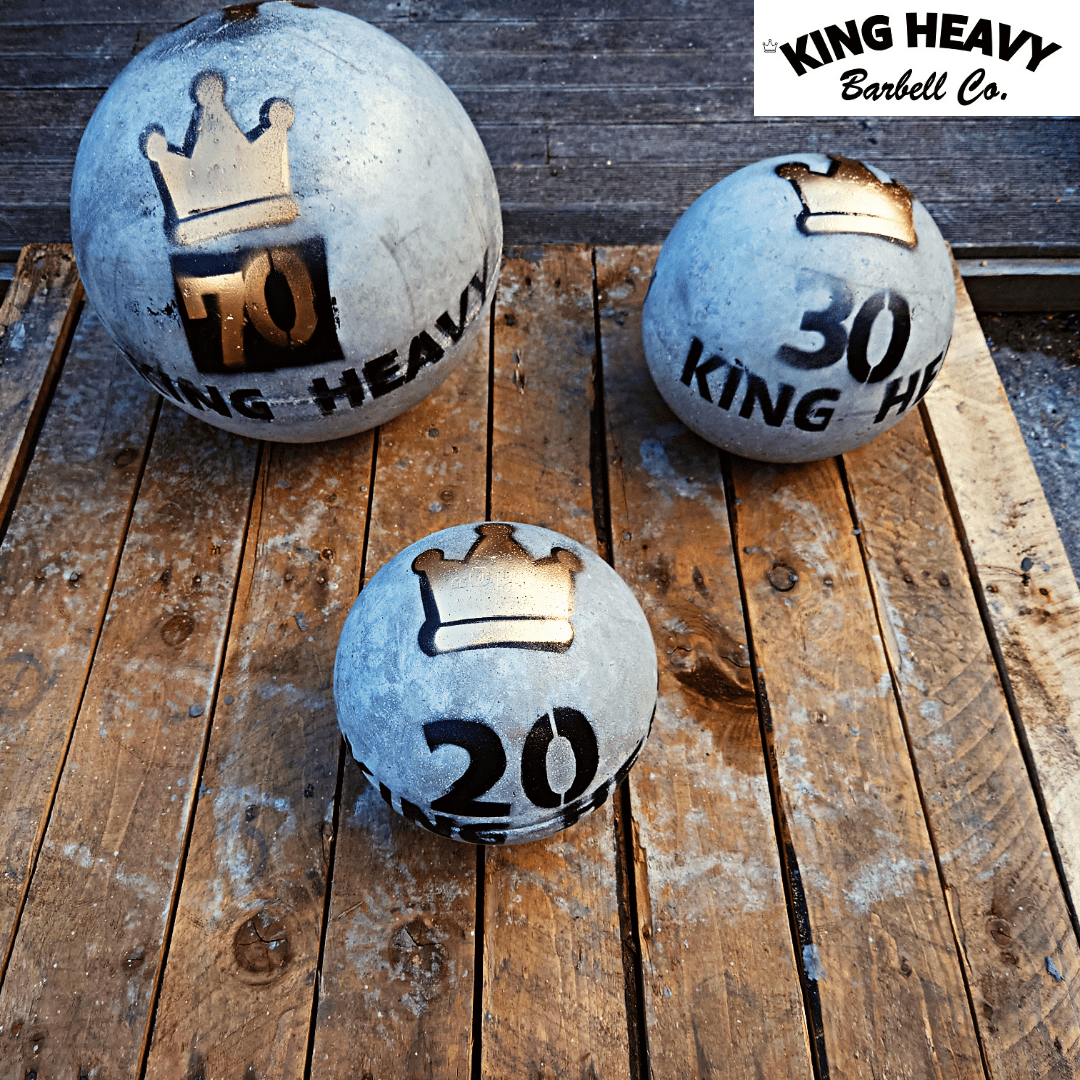 Olympic Barbells and Atlas Stones by King Heavy Barbell Co.